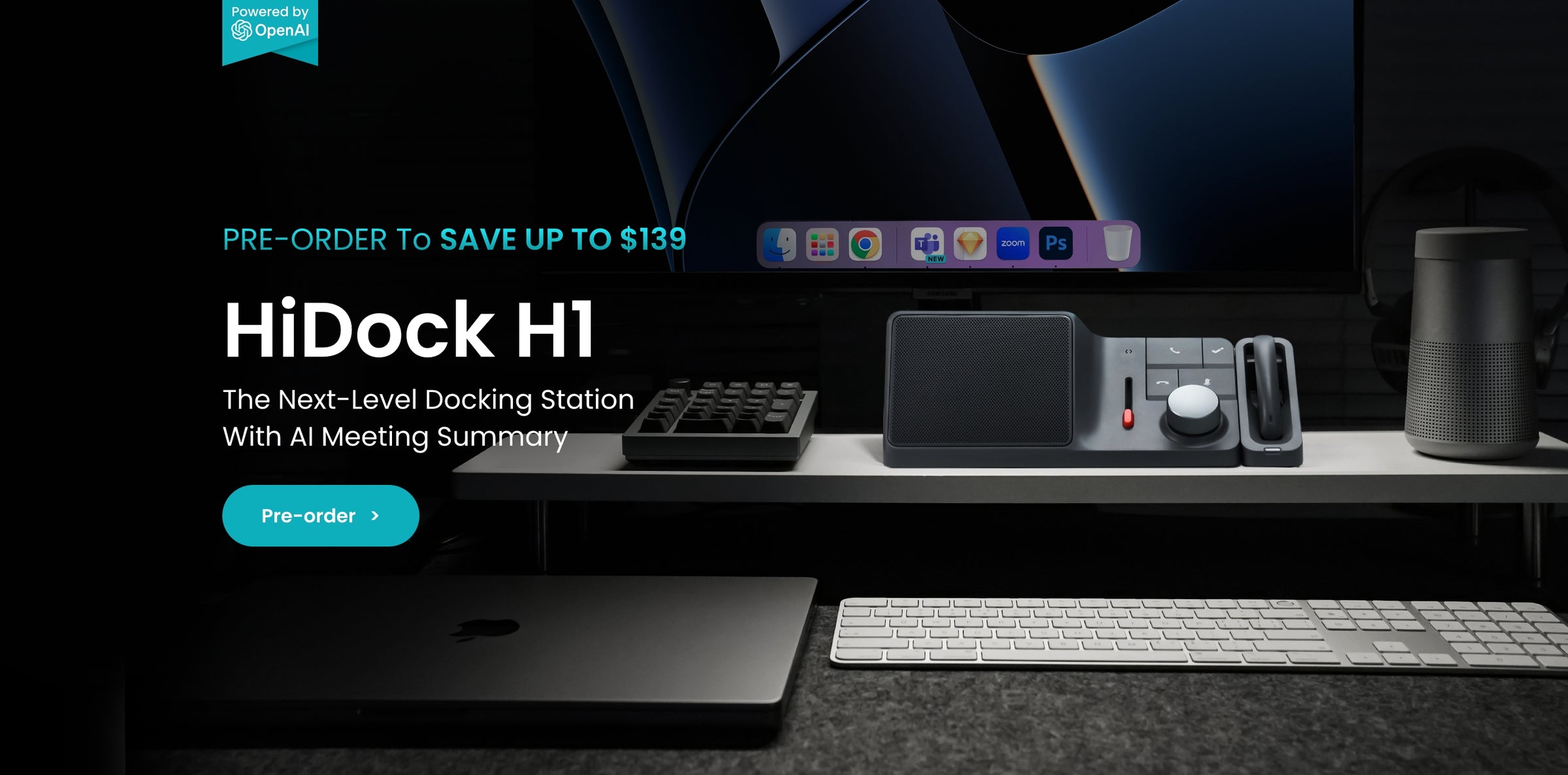 HiDock - ChatGPT Powered Audio Dock with AI Summary