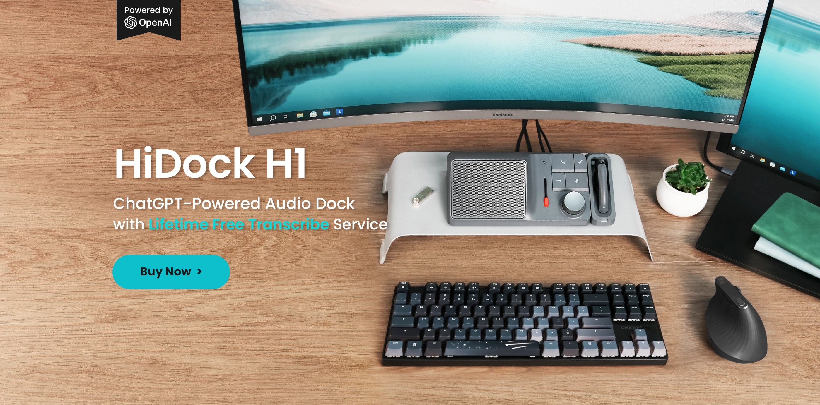 HiDock - ChatGPT Powered Audio Dock with AI Summary
