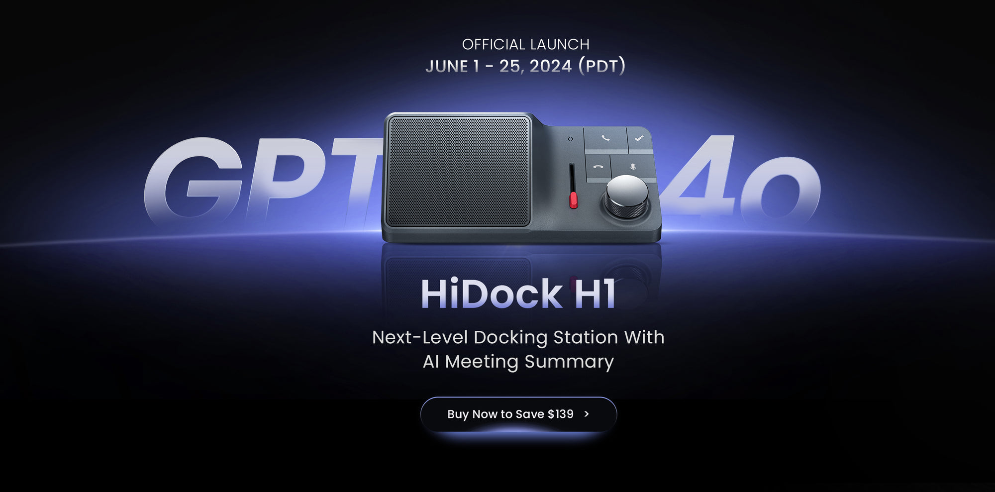 HiDock - ChatGPT Powered Audio Dock with AI Summary
