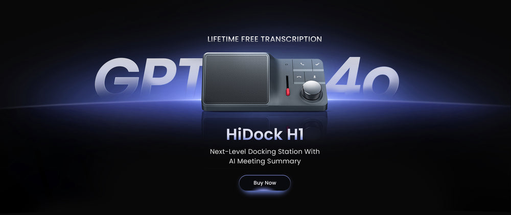 HiDock - ChatGPT Powered Audio Dock with AI Summary