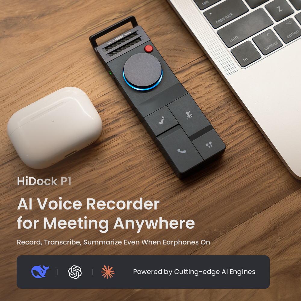 HiDock P1 AI Voice Recorder