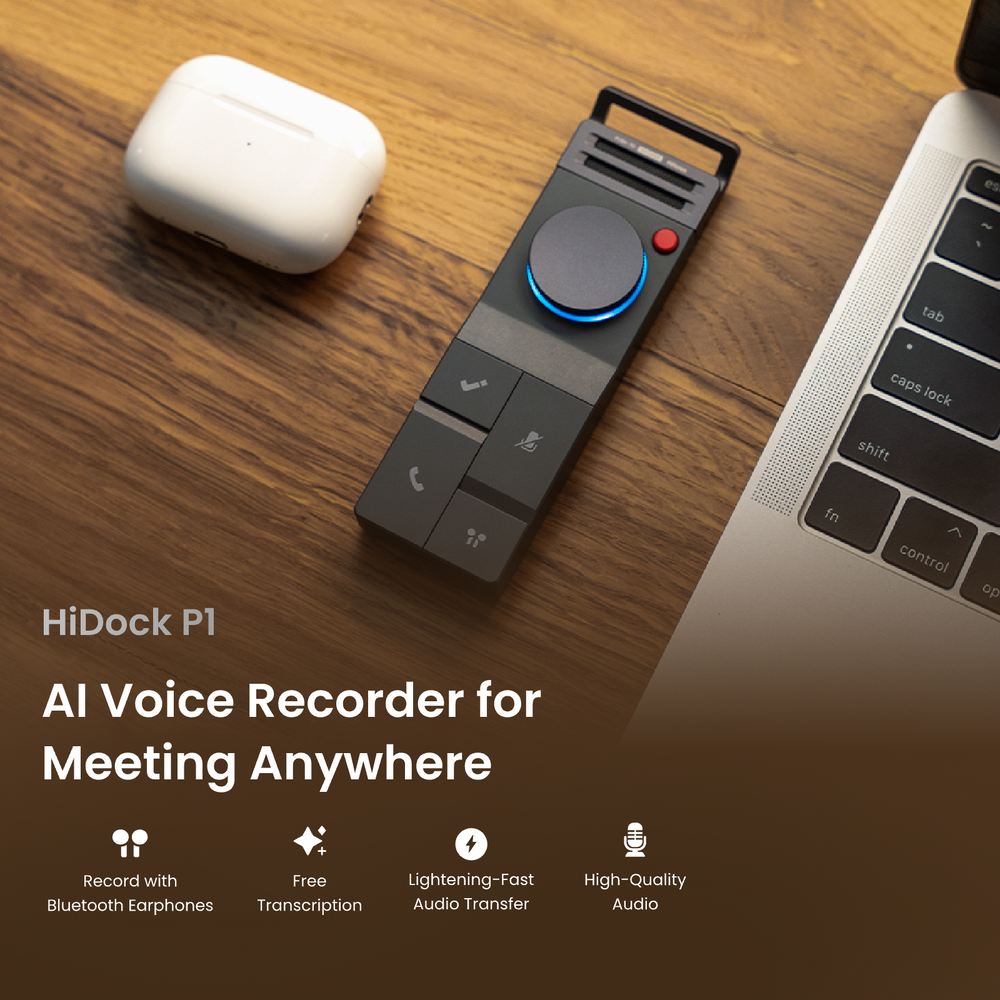 HiDock P1 AI Voice Recorder