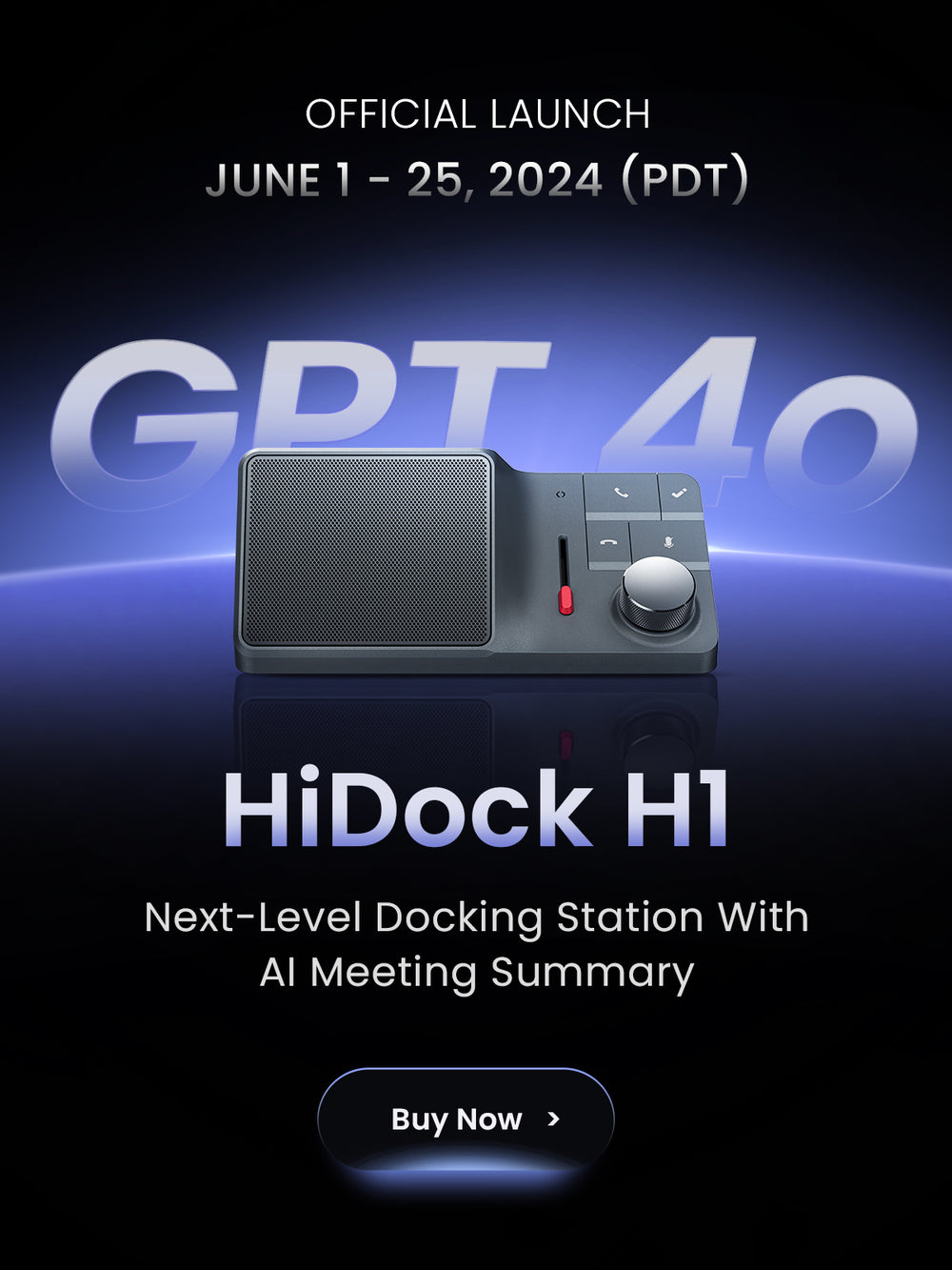 HiDock - ChatGPT Powered Audio Dock with AI Summary