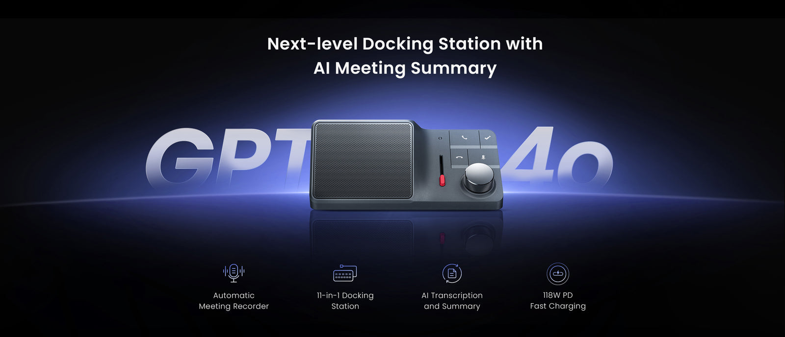 HiDock - ChatGPT Powered Audio Dock with AI Summary